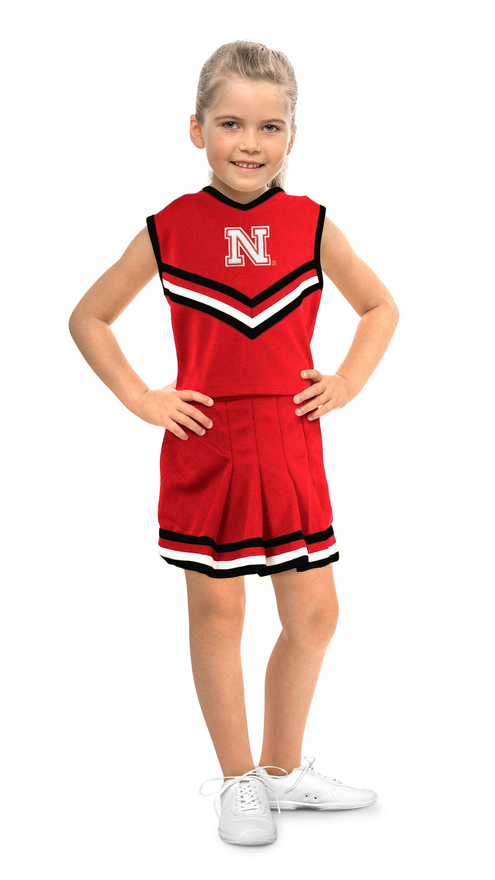 Nebraska Logo Two Piece Toddler Cheer Dress - Little King